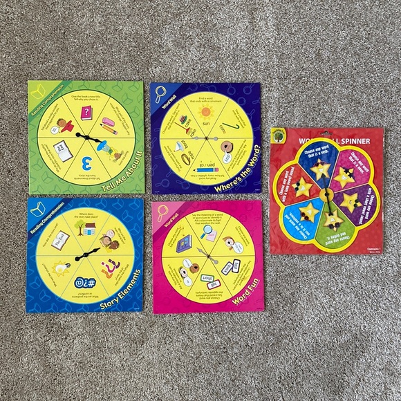 Toys | Reading Comprehension And Word Wall Spinners 5 | Poshmark